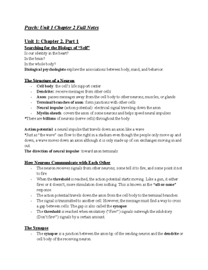 Psychology - Memory - Chapter 8 : Memory 10/16/ Learning memory - Memory - Persistence of ...