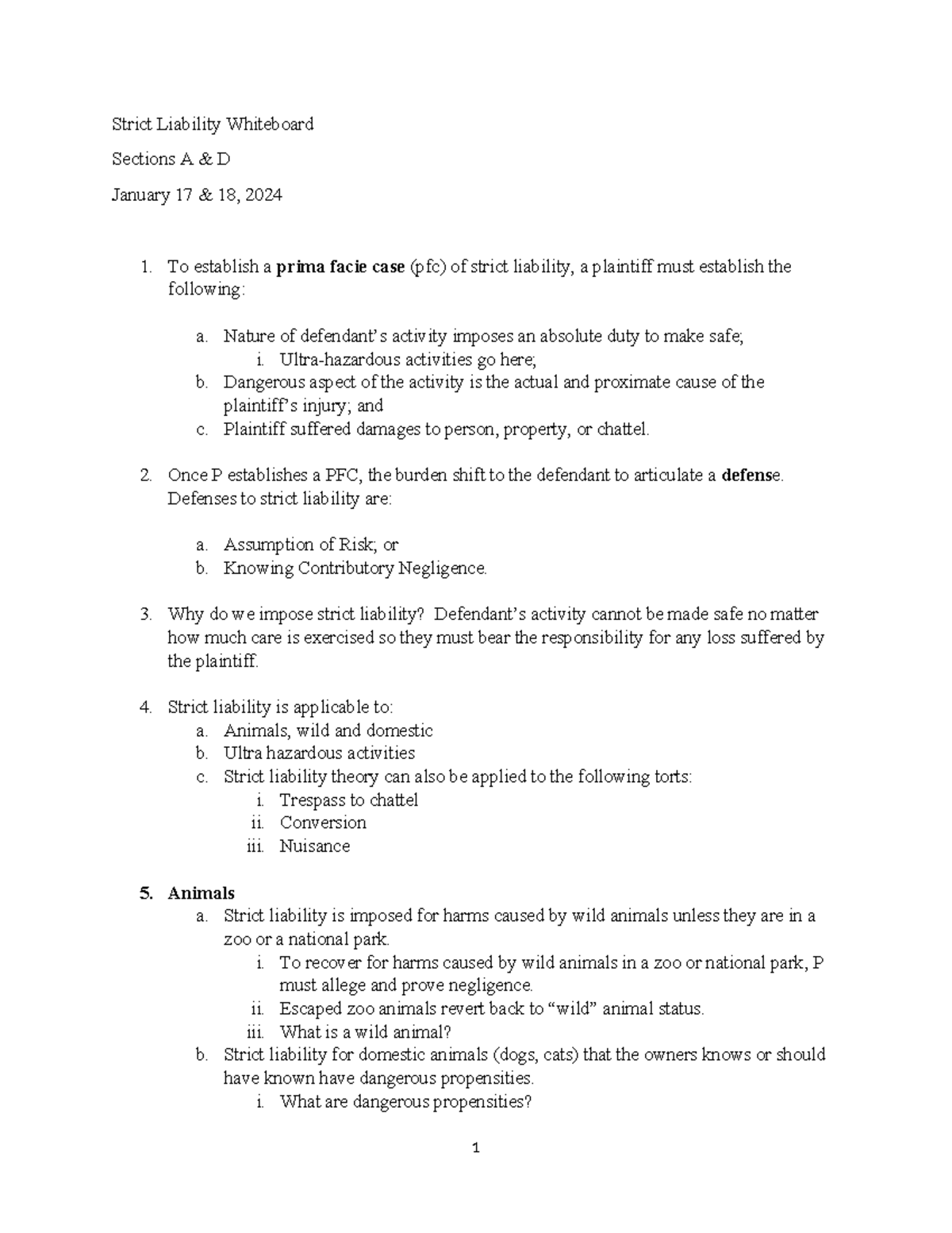 Strict Liability Whiteboardjanuary 2024 - Strict Liability Whiteboard ...