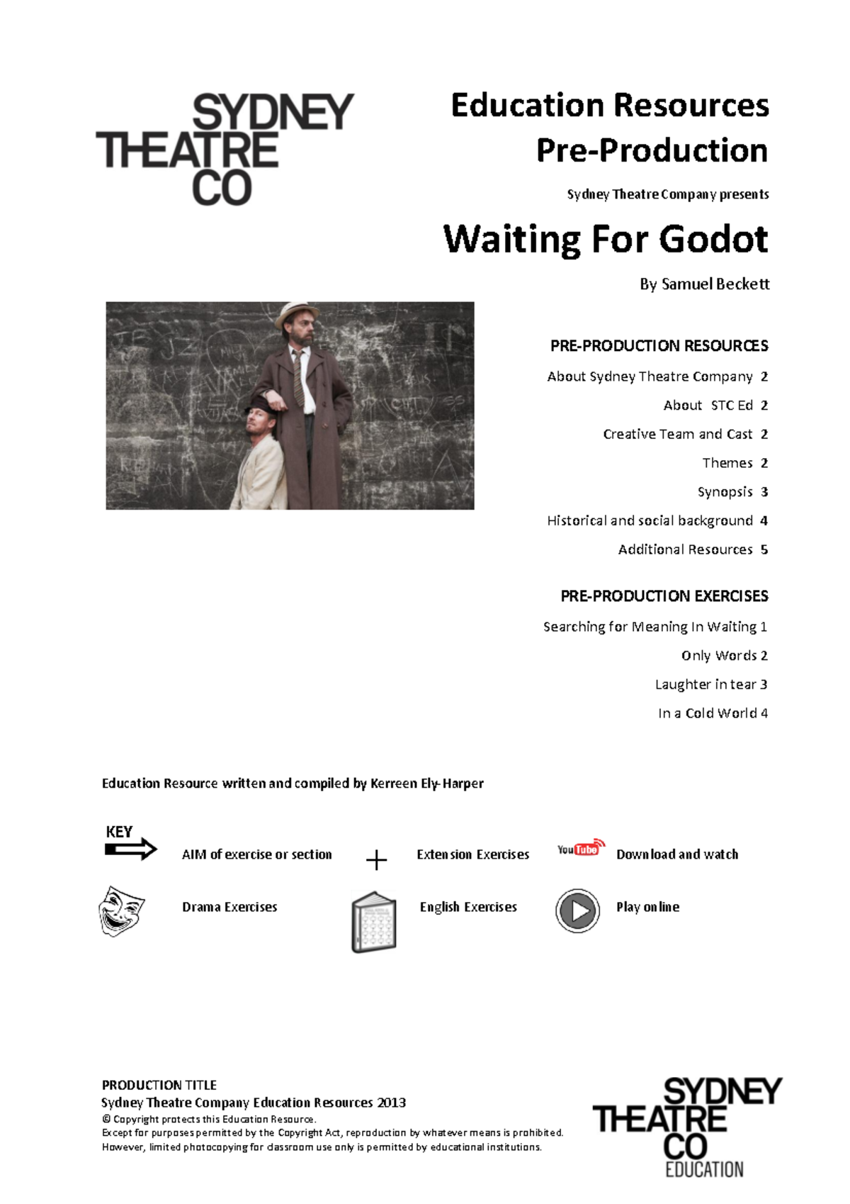 Waiting for Godot education resources - PRODUCTION TITLE Sydney Theatre ...