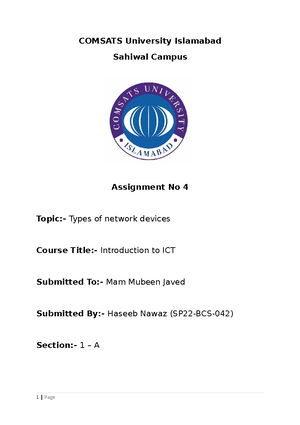 Lab manual of the course - COMSATS University Islamabad Sahiwal Campus ...