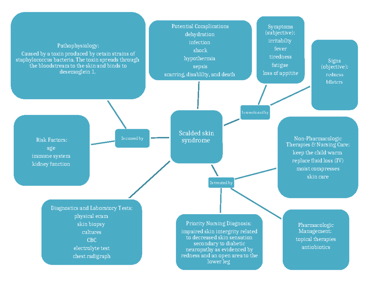 Scalded skin syndrome - concept map - Scalded skin syndrome Is ...