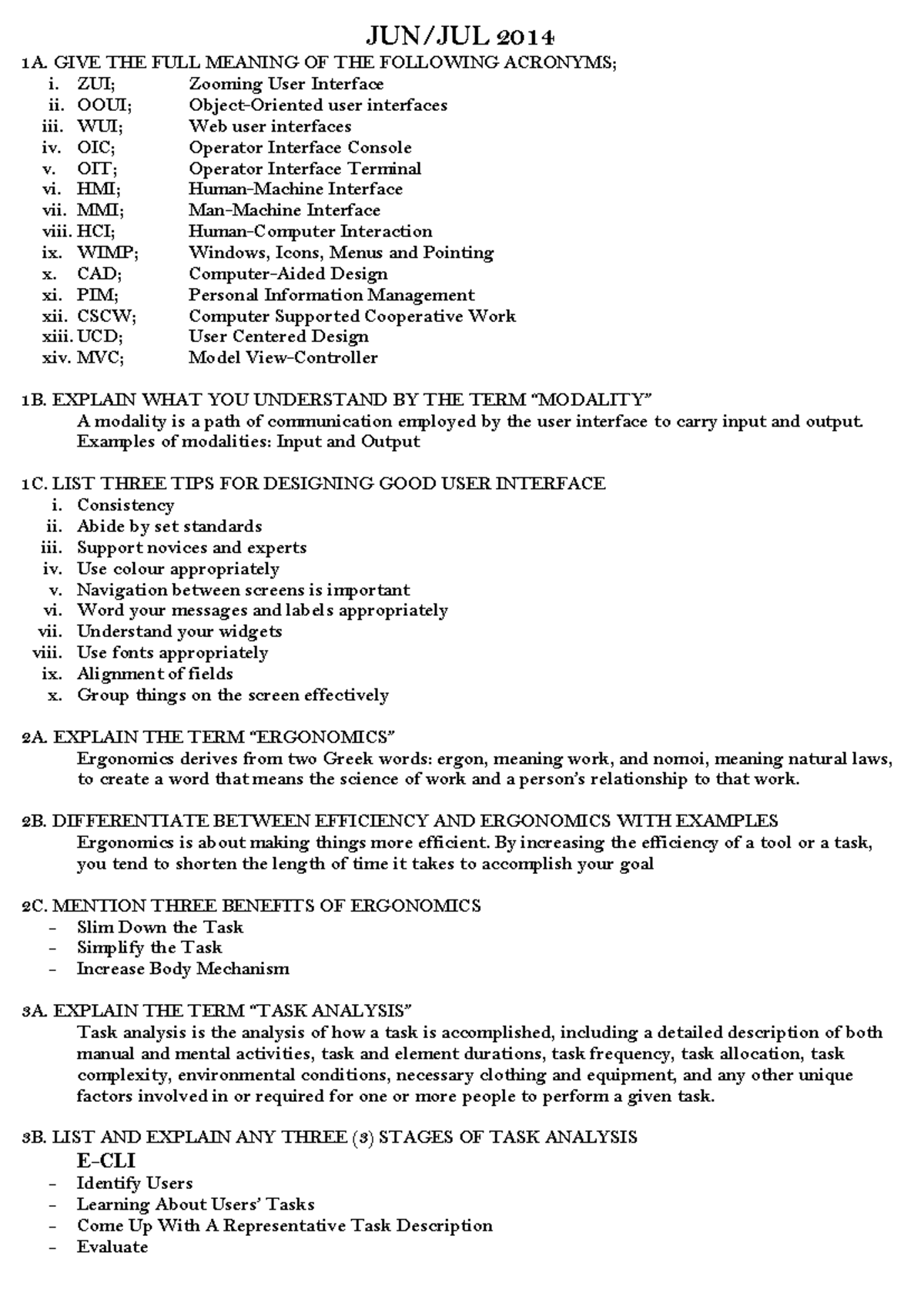 811-KEY NOTE - Summary User Interface Design and Ergonomics - JUN/JUL ...