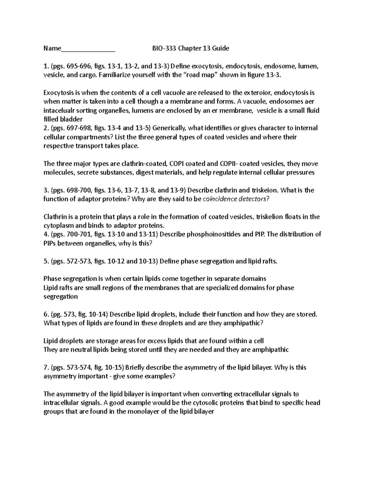 BIO-333 CH13 Guide - Name_______________ BIO-333 Chapter 13 Guide (pgs ...