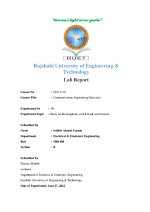 ME 3256 - Rana Sir - Sessional note - Design of Machine Elements Sessional - Studocu