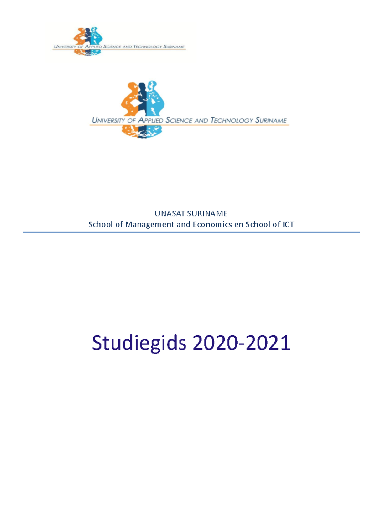 Studiegids 2020 2021 Unasat Suriname - UNASAT SURINAME School of ...