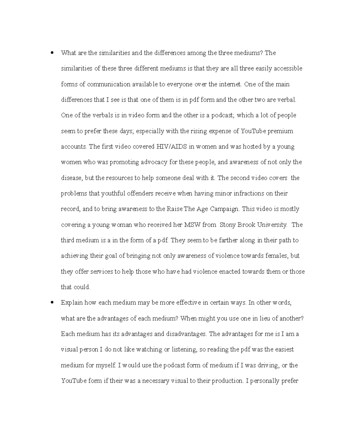 1-3 Journal Medium and Message Reflection - What are the similarities ...