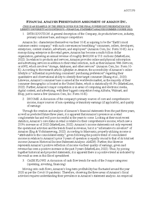 Excel Project Competitor Analysis Assignment Instructions - EXCEL ...