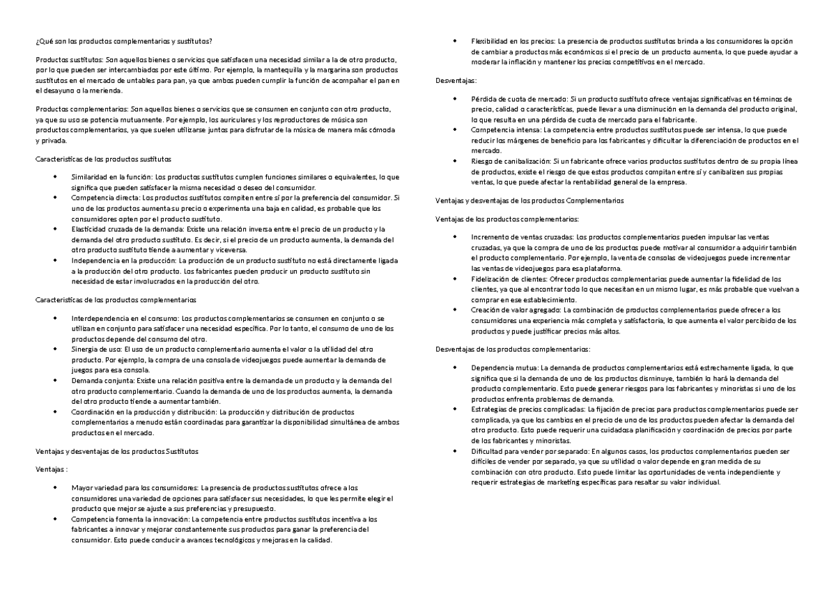 Qué son los productos complementarios y sustitutos - ¿Qué son los ...