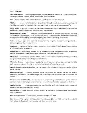 C235 Task 1- Passed - C235: Training and Development – Task 1 Date ...