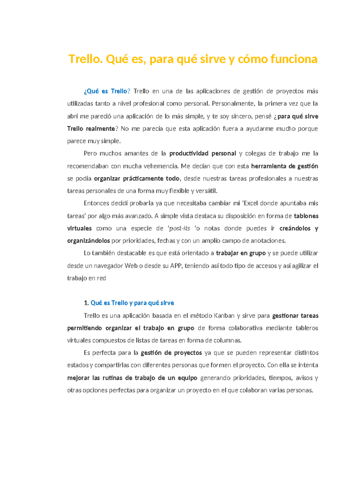 Trello para que sirve - Trello. Qué es, para qué sirve y cómo funciona ...