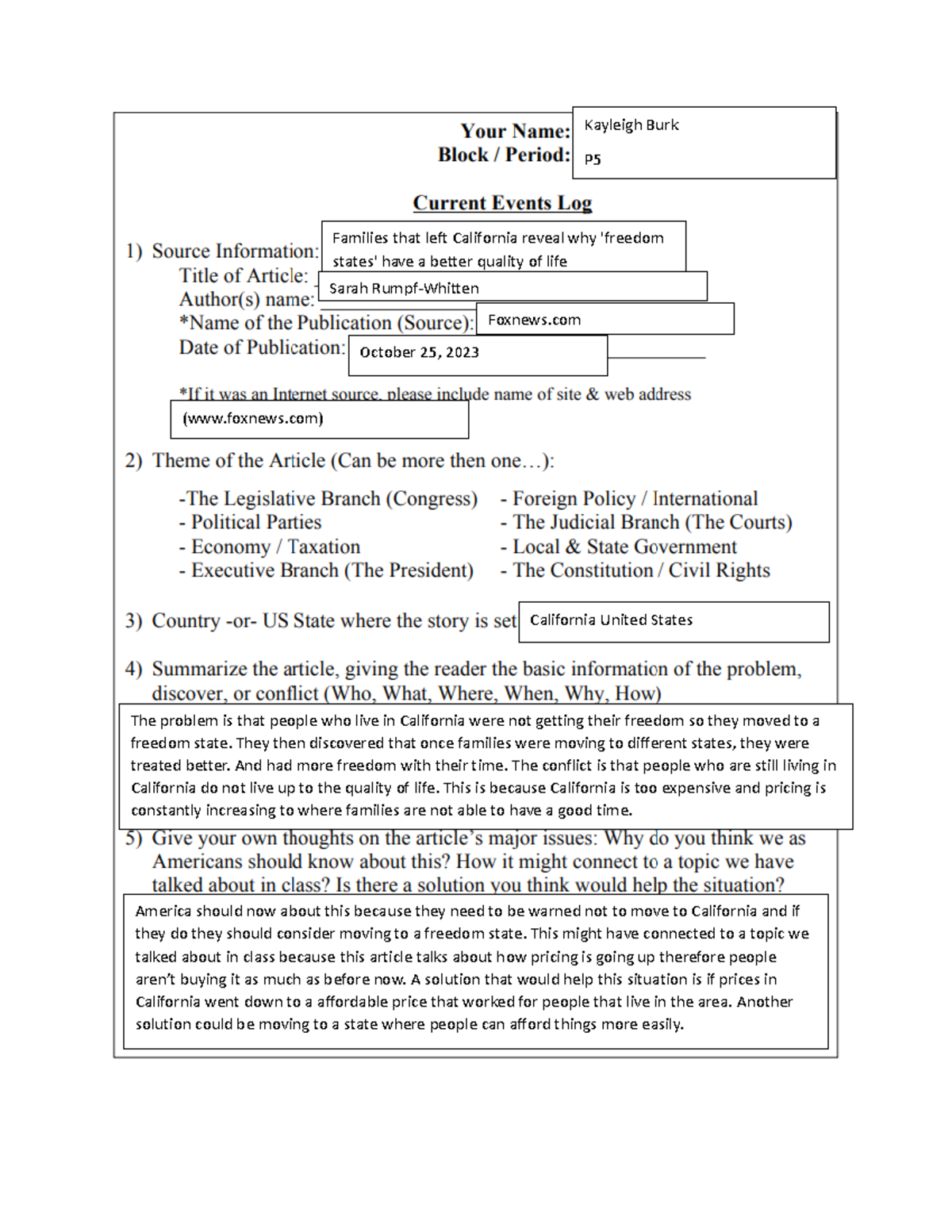 Current Event - News report - America should now about this because ...