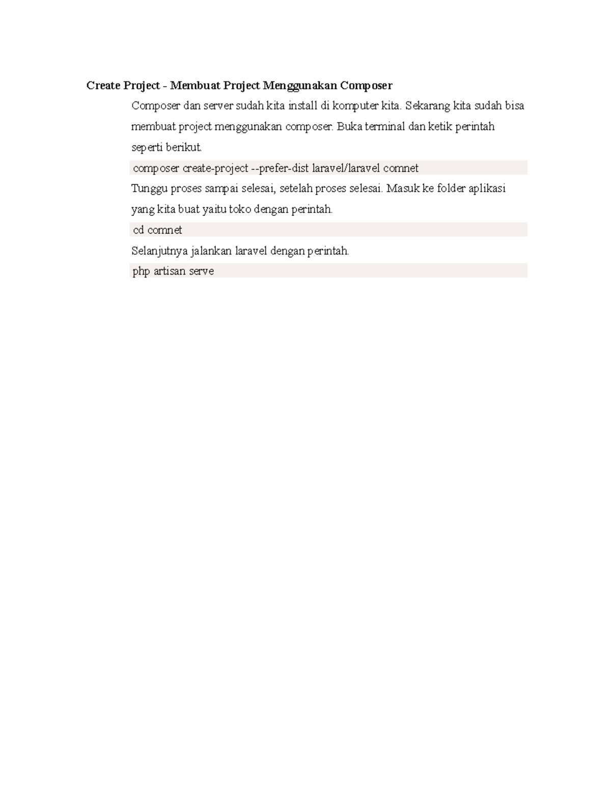 Create Project Membuat Project Menggunakan Composer Sekarang Kita Sudah Bisa Membuat Project
