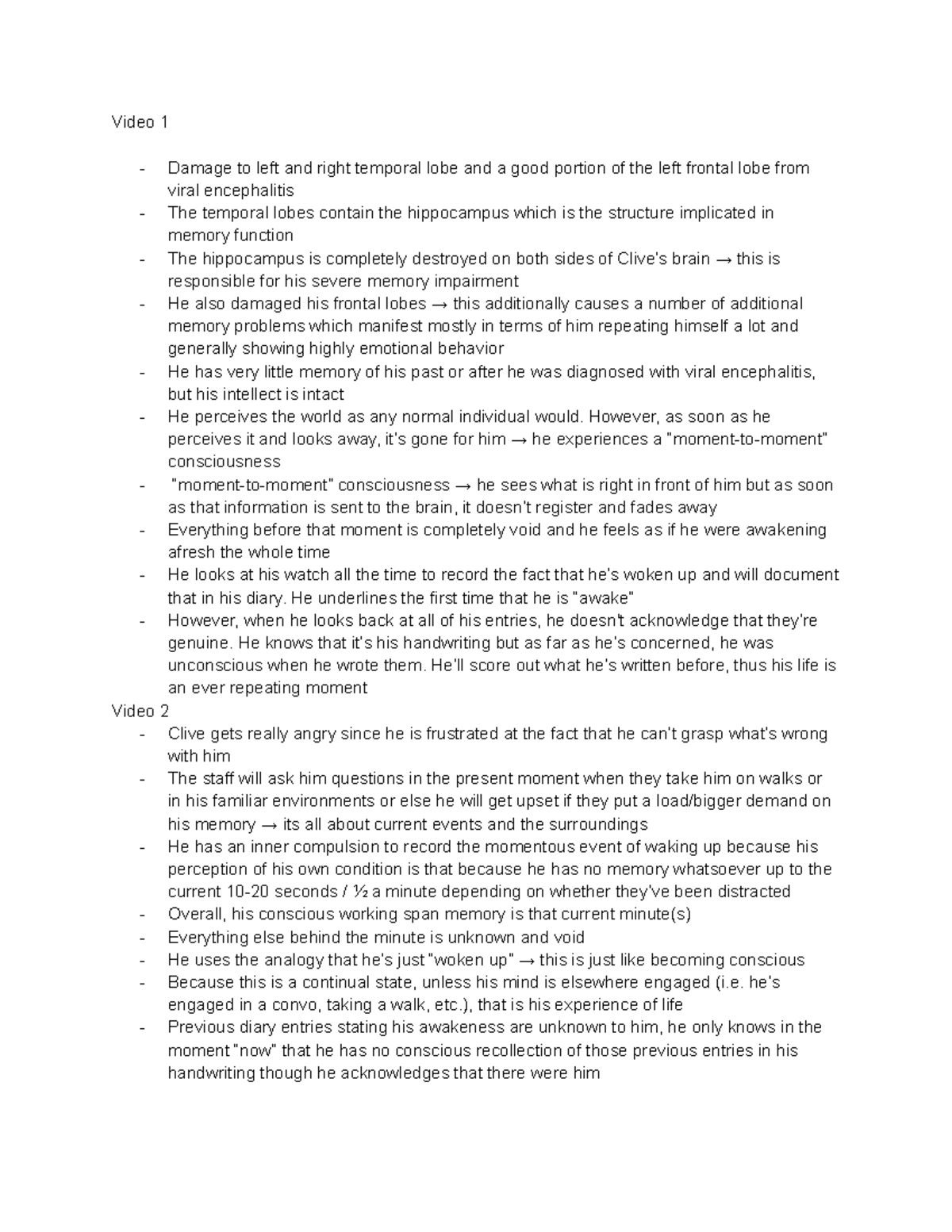 Clive notes kin1080b - KIN1080 - UWO - Studocu