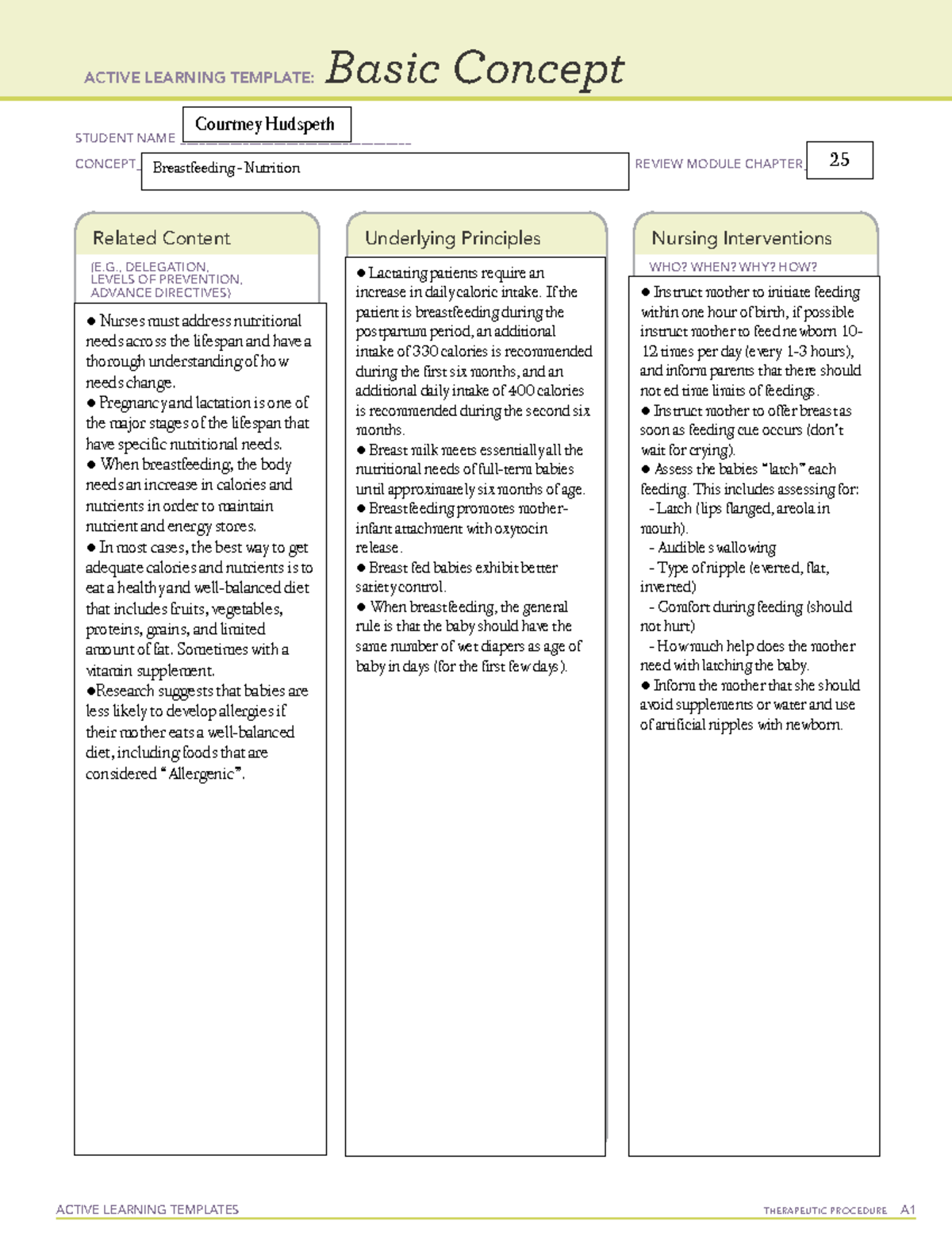 Breastfeeding - Nutrition Basic Concept chp25 - ACTIVE LEARNING ...