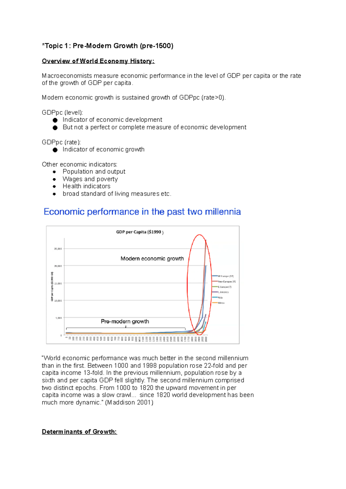 Growth Overview of World Economy History - Studocu