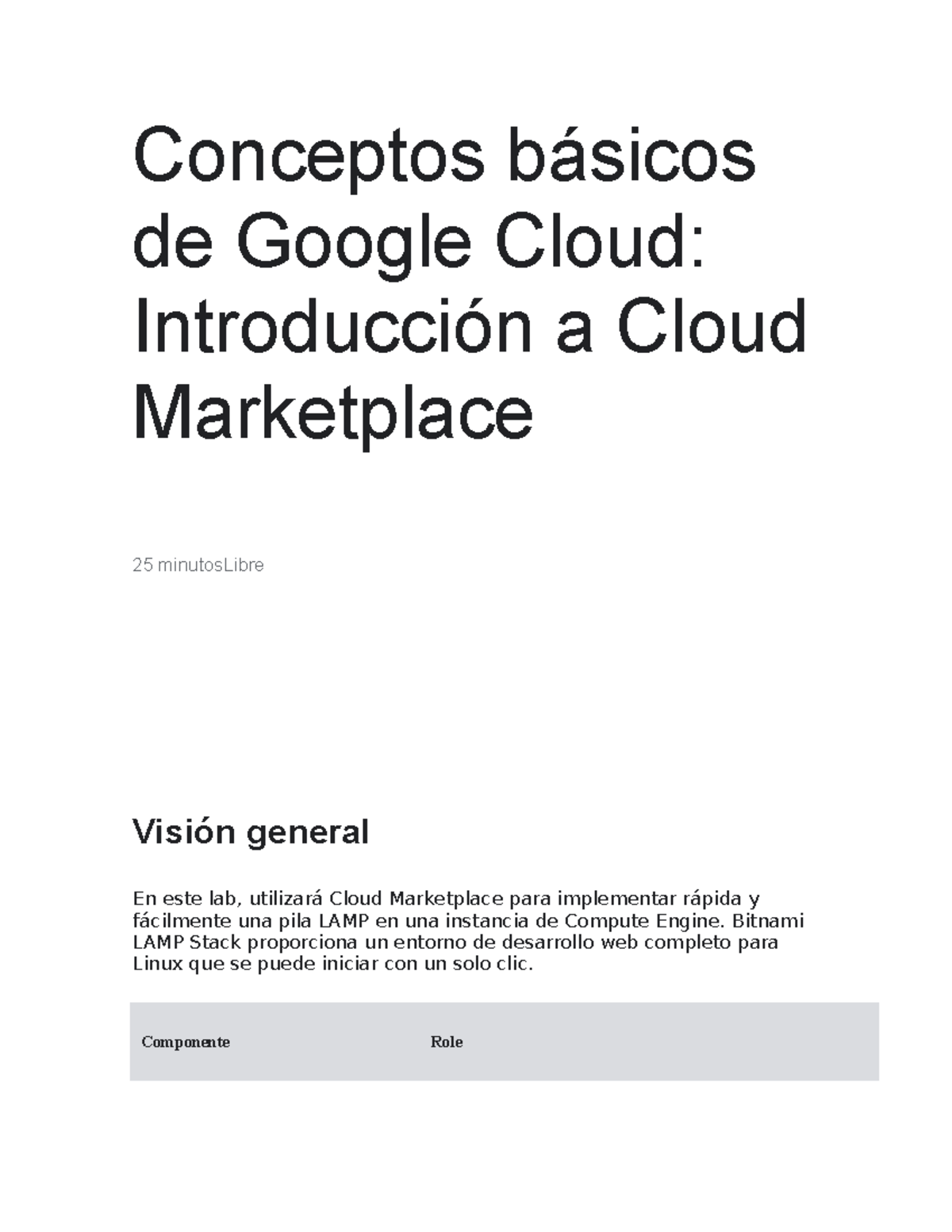 Conceptos básicos de Google Cloud Lab 1.docx - Conceptos básicos de ...