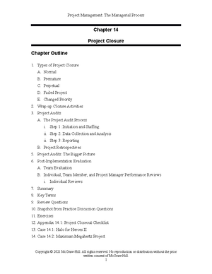 Larson PM 8e CH09 IM - Chapter 9 Reducing Project Duration Chapter Outline Rationale for ...