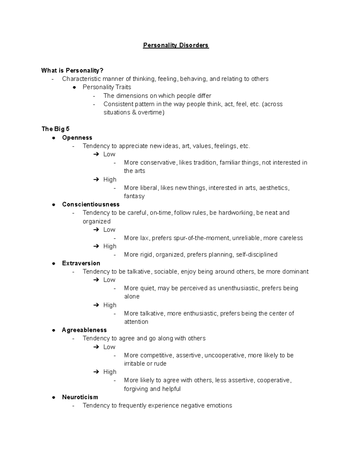 Personality Disorders - Personality Disorders What is Personality ...
