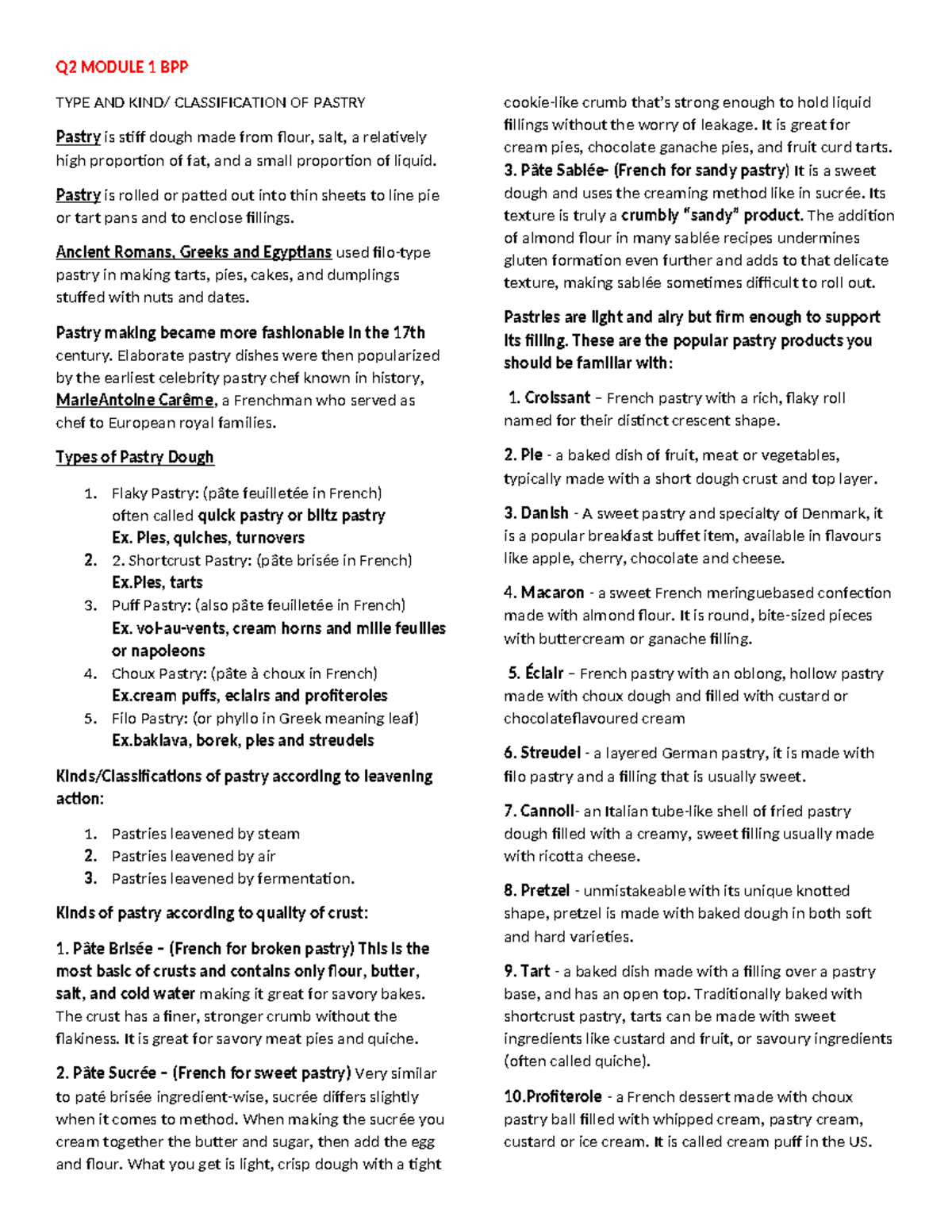 Q2 Module 1 2 Notes - Q2 MODULE 1 BPP TYPE AND KIND/ CLASSIFICATION OF ...