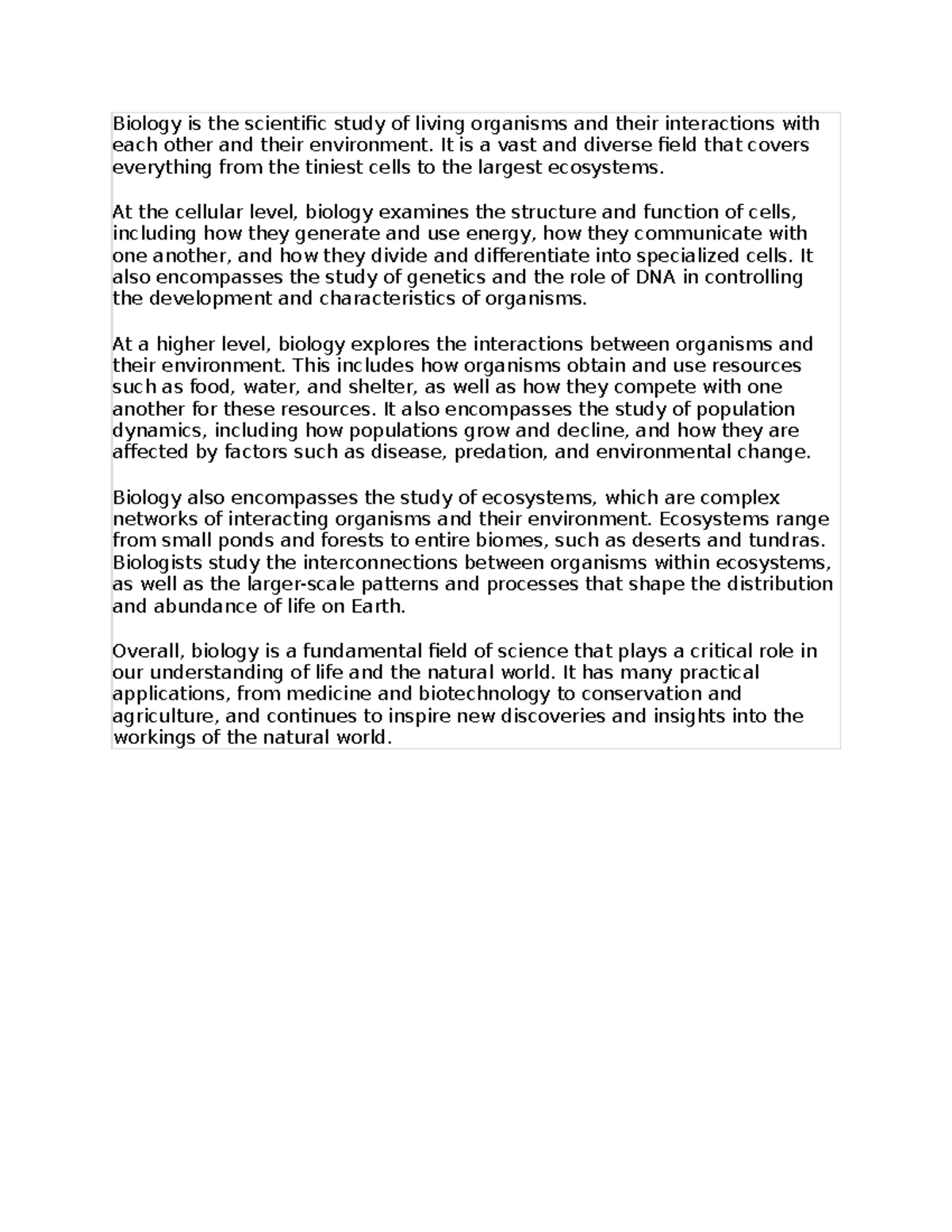 biology-notes-biology-is-the-scientific-study-of-living-organisms-and