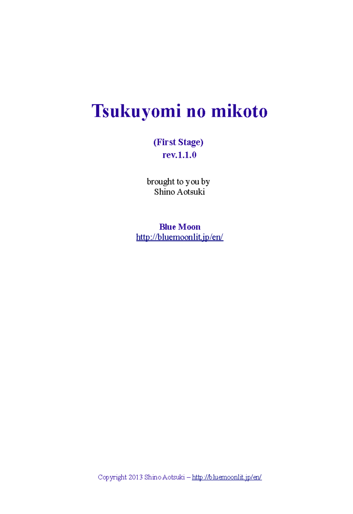 425307594-Tsukuyominomikoto-First Stage - Tsukuyomi no mikoto (First Stage) rev.1. brought to ...