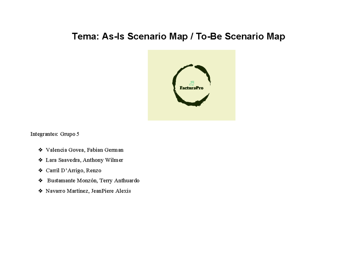 As-Is Scenario Map- CEO de un Estudio Contable - Tema: As-Is Scenario ...
