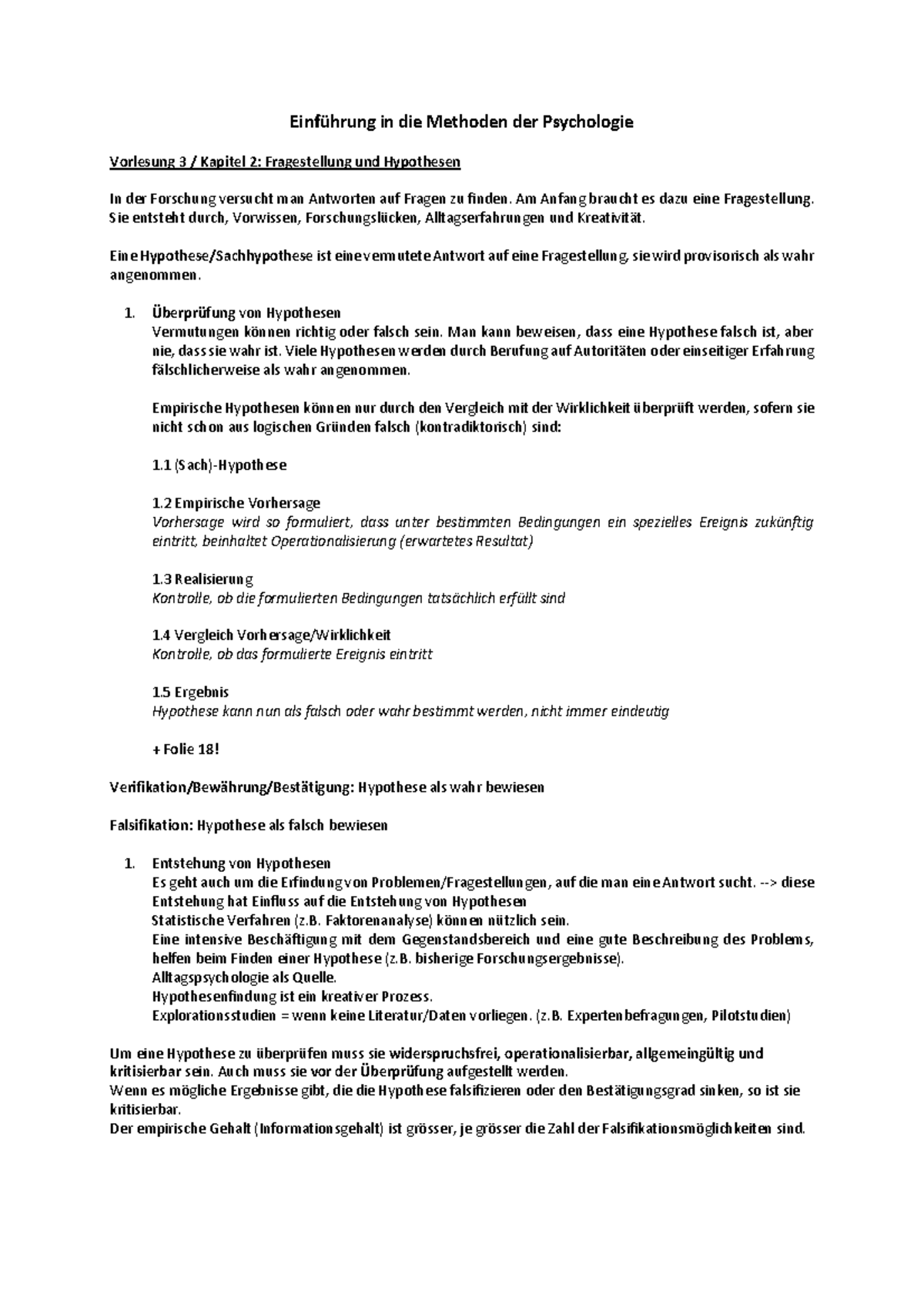 VL 3 - Einführung in die Methoden - Warning: TT: undefined function: 32 Einführung in die ...