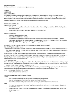 MARK101 - MICRO ENVIRONMENT Customers Consumer: buys goods for personal ...