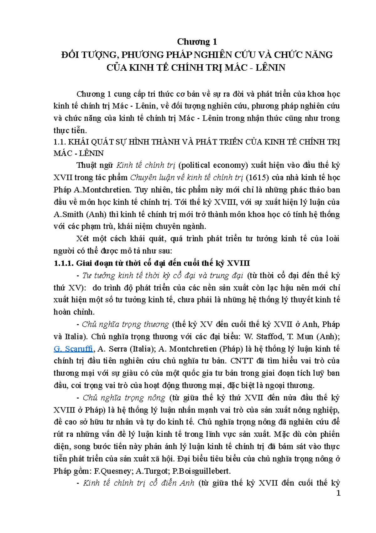 TẬp BÀi GiẢng Ktct Chương Trình Không Chuyên Chương 1 ĐỐi TƯỢng
