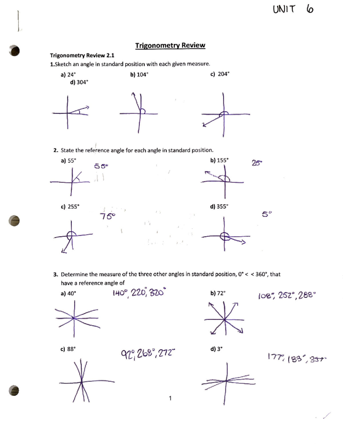 Grade 11 Math- Trigonometry - Studocu