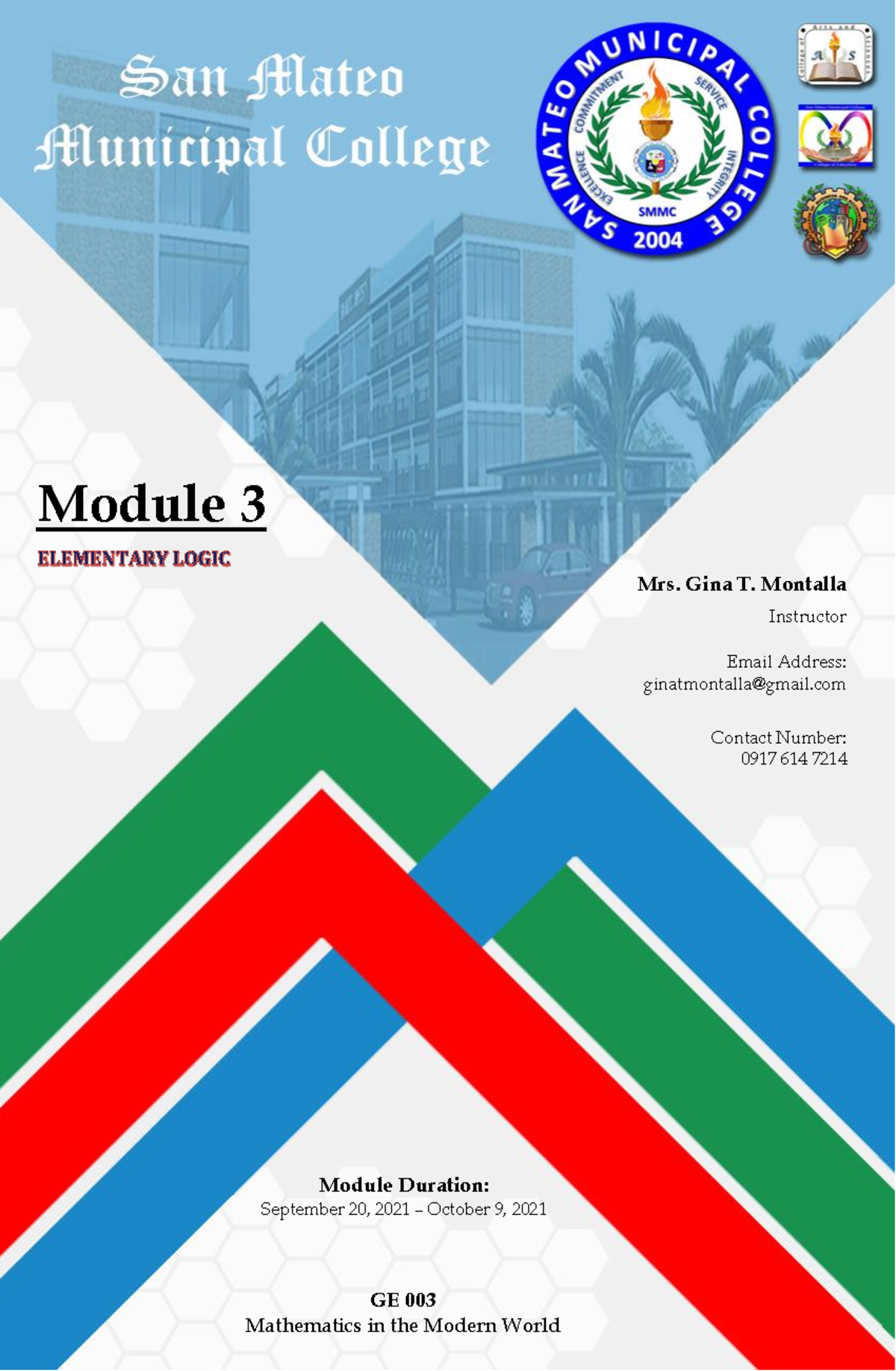 Module 3 ge003Module 6: THE UNDERSTANDING OF YOURSELF - Xavier - Studocu