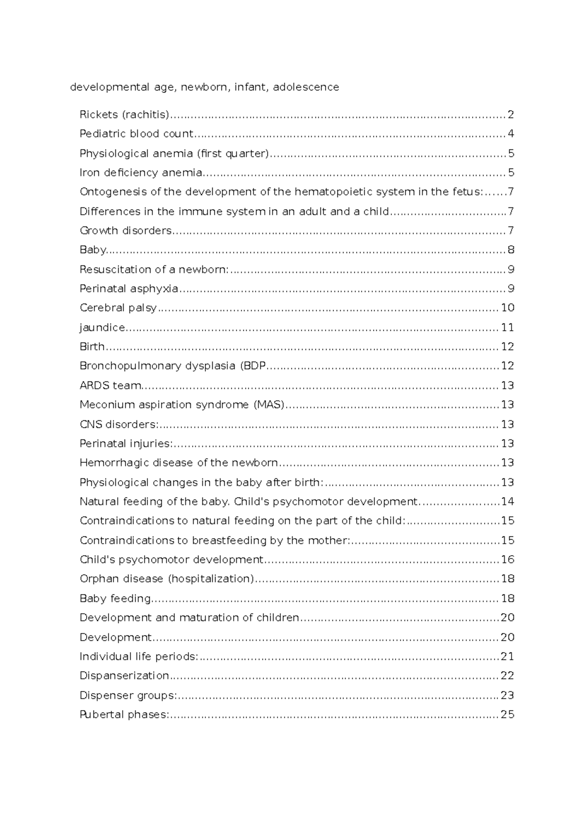 Newborn , development - notes to study - developmental age, newborn ...