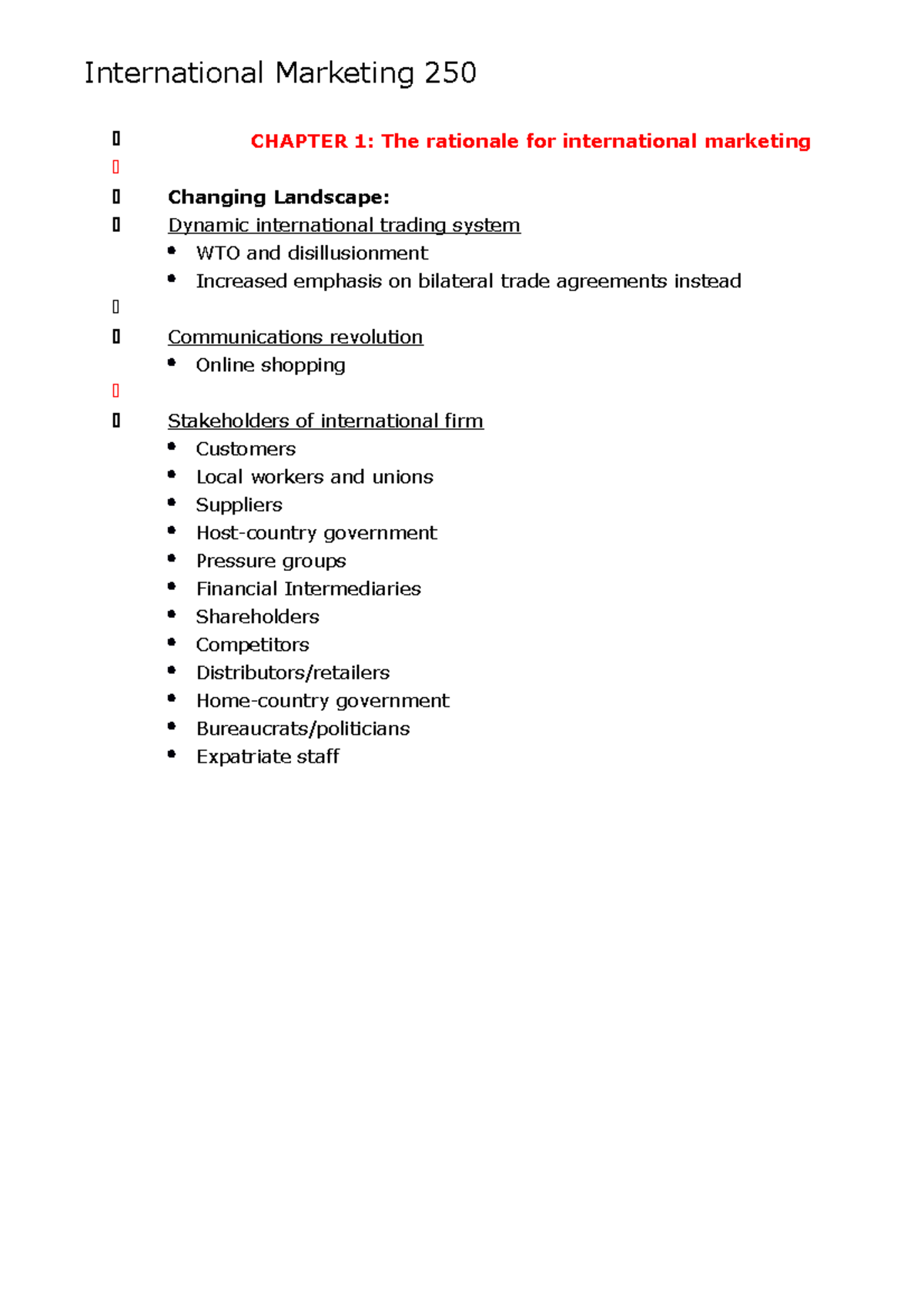Lecture notes, very comprehensive lecture notes - International ...
