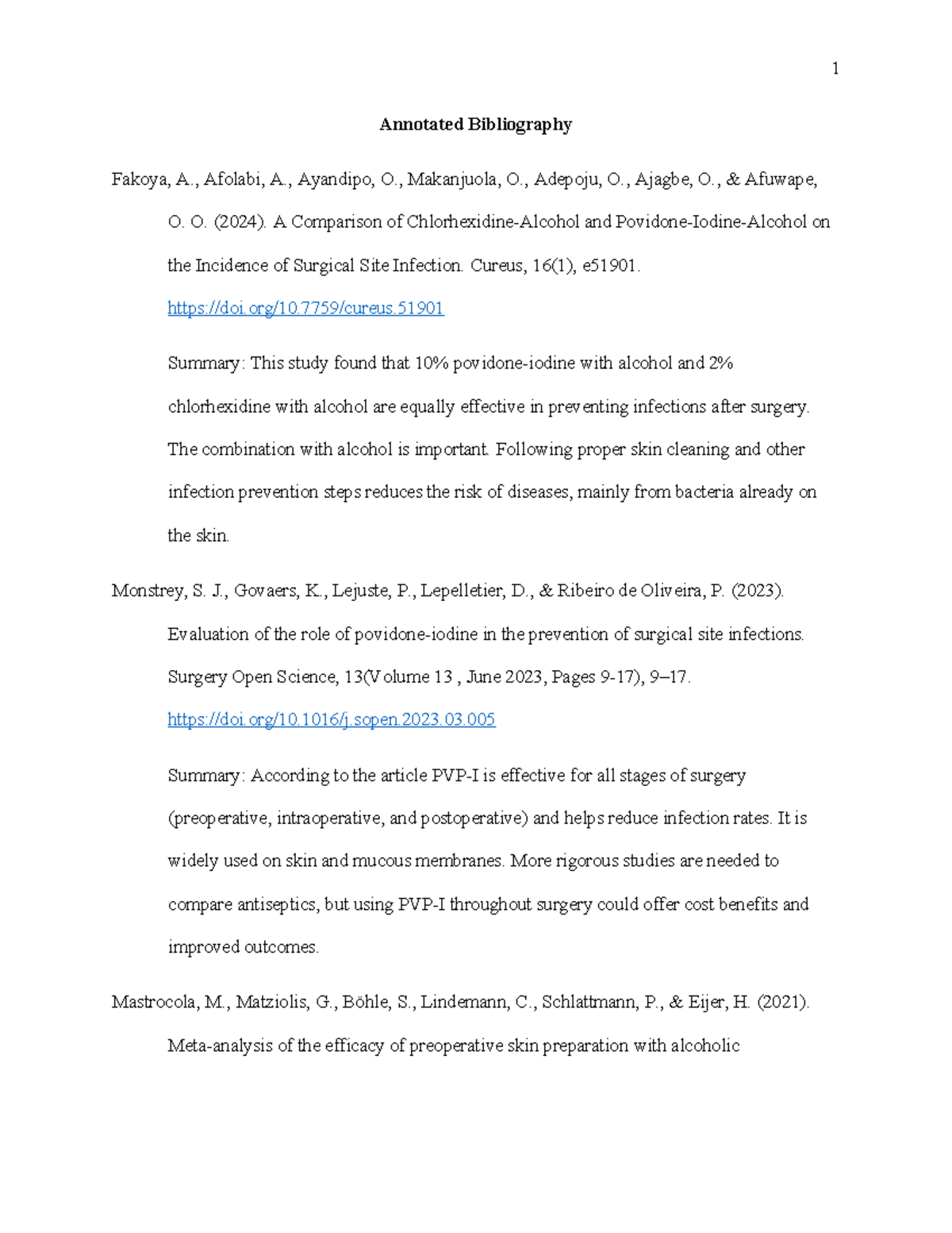 Annotated Bibliography Template 7th Edition - 1 Annotated Bibliography ...