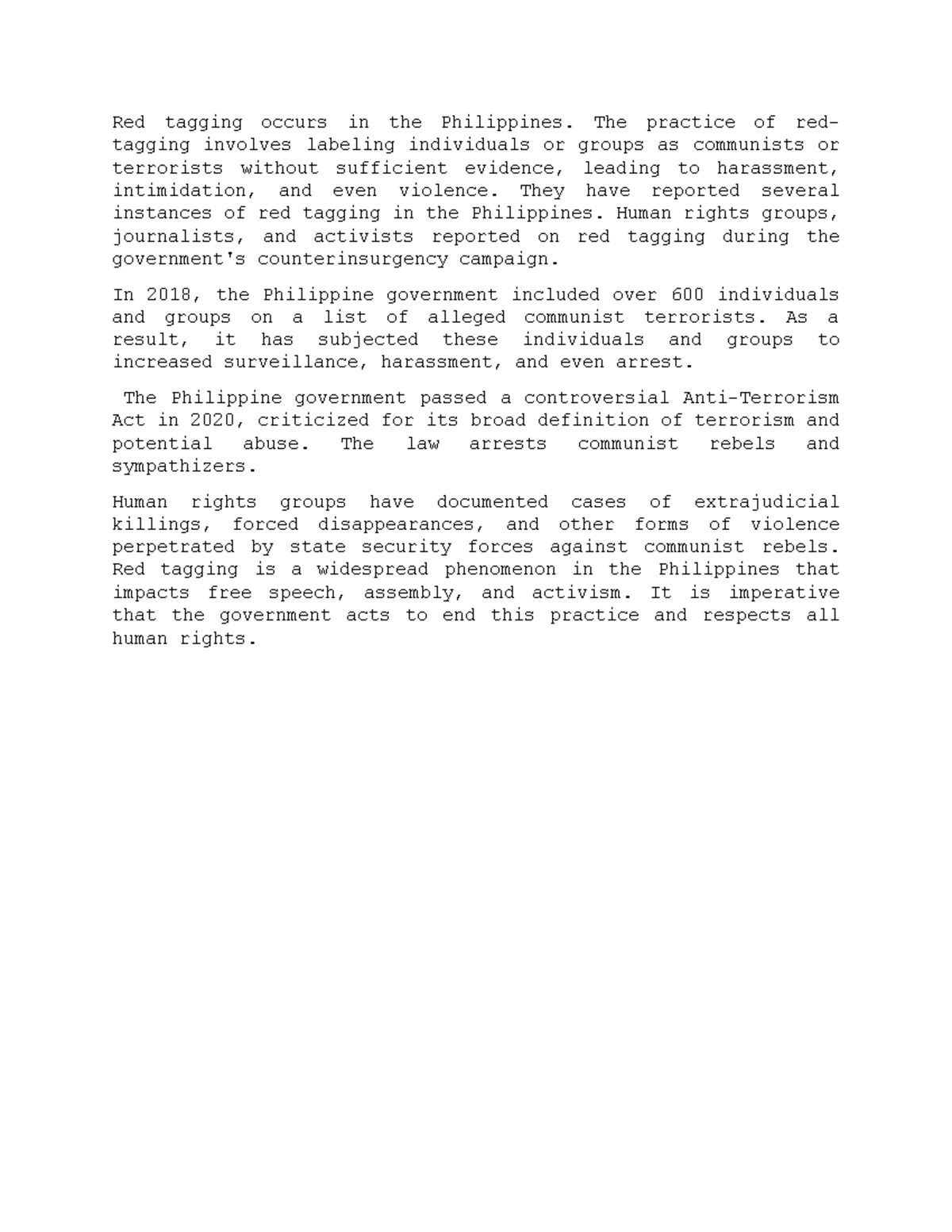 Red tagging in the Philippines - Red tagging occurs in the Philippines ...