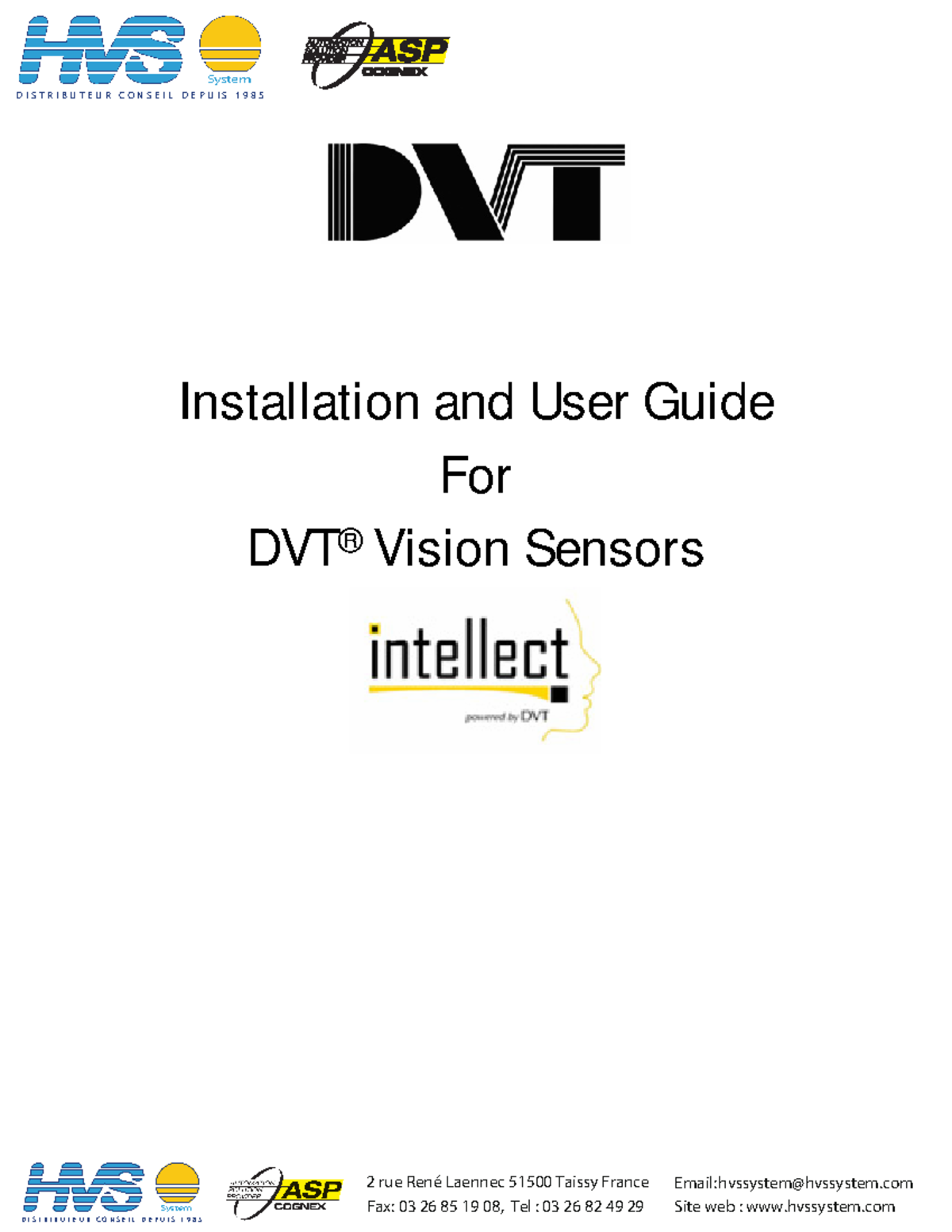 Intellect Manual EN - Intellec vision artificial - Installation and ...