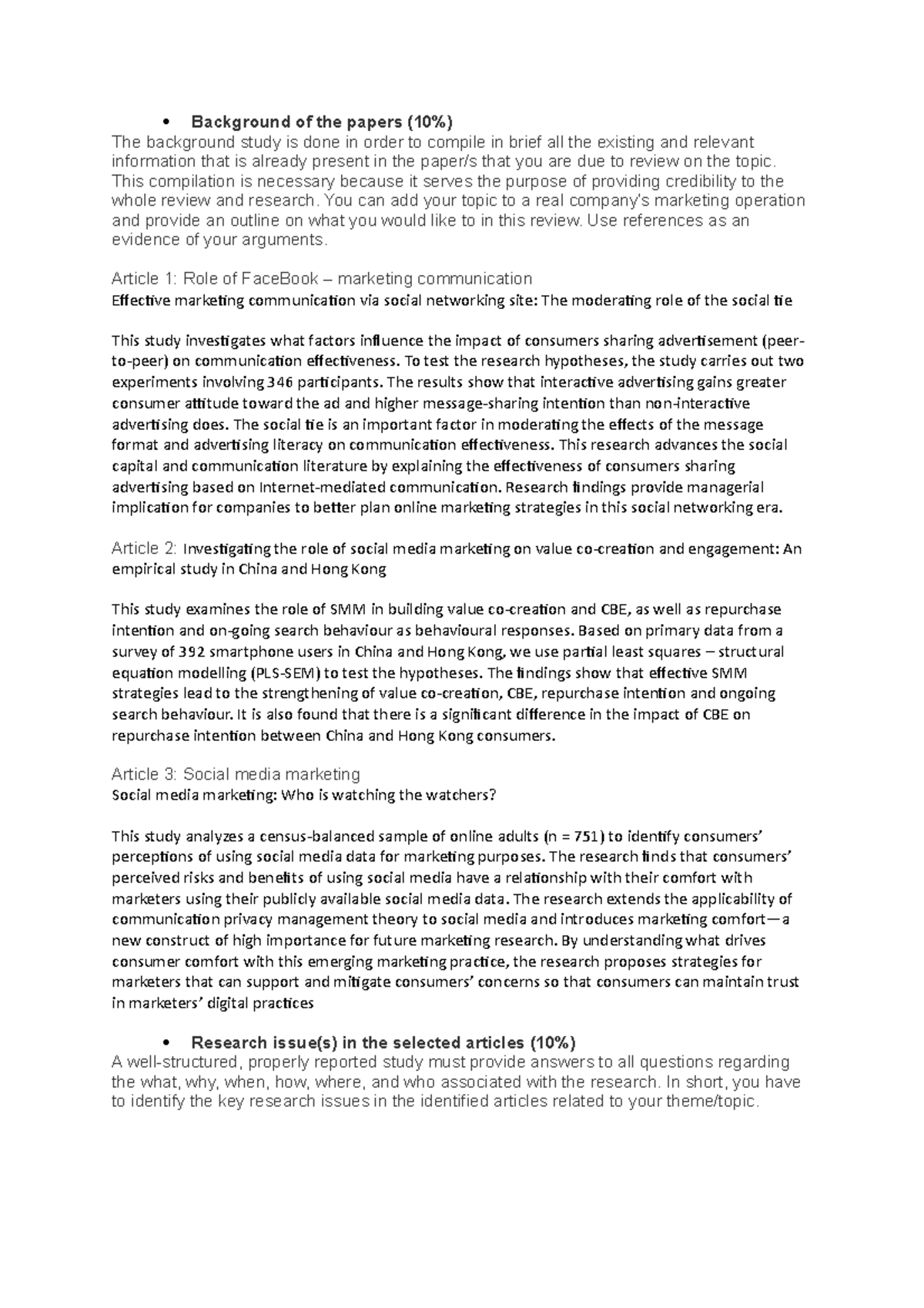 Background of the papers - This compilation is necessary because it ...