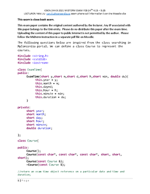 Activity(Point) - Notes on c++ - Activity Write a class called Point ...