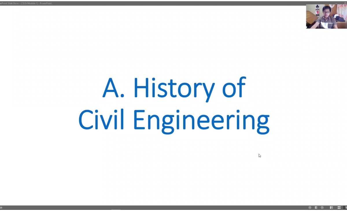 CE 122 - Module 1 (History of Civil Engineering) - erPoint Slide Show ...