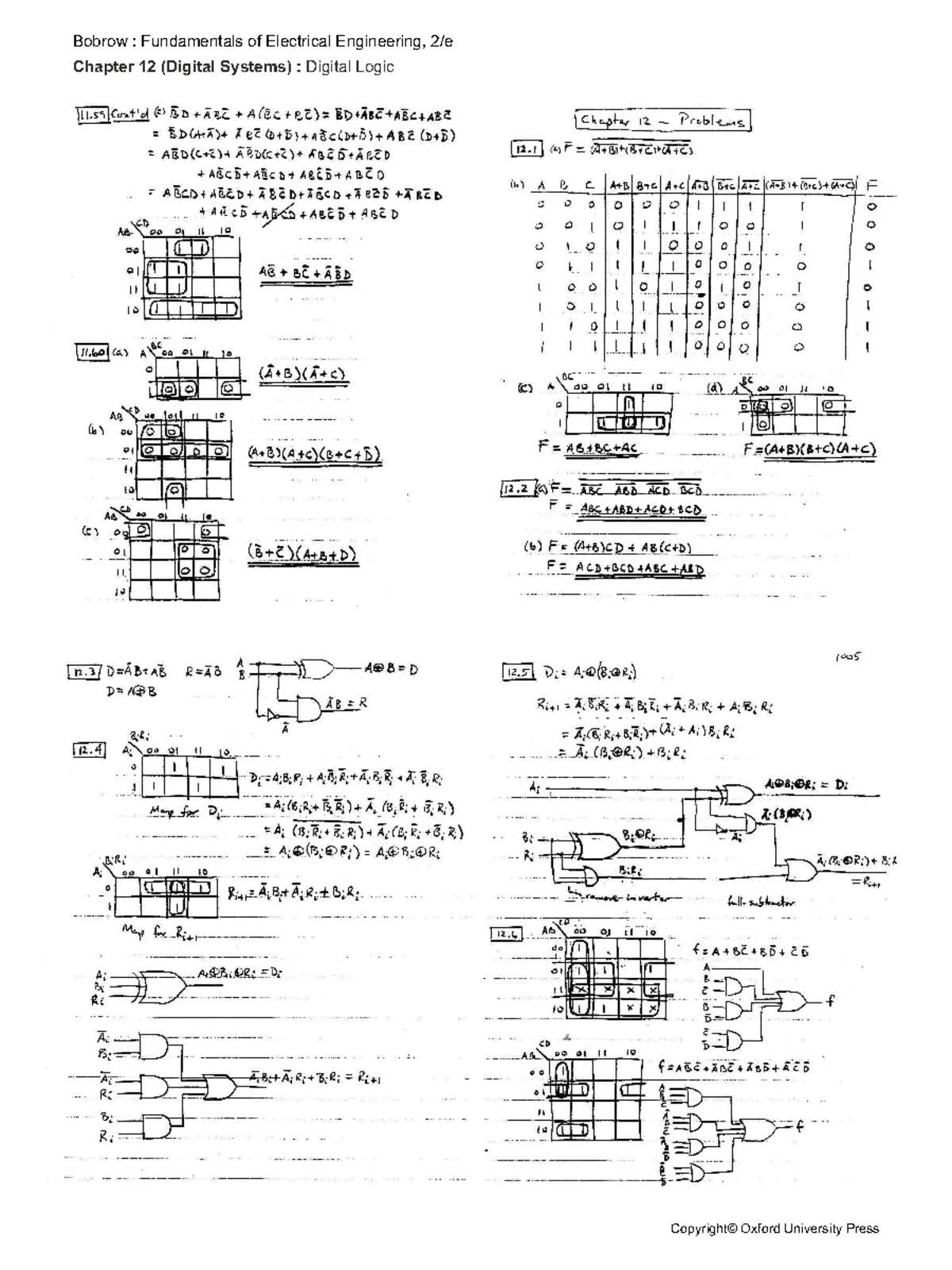 Chapter 12 - Electrical Sciences - Chapter 12 (Digital Systems ...