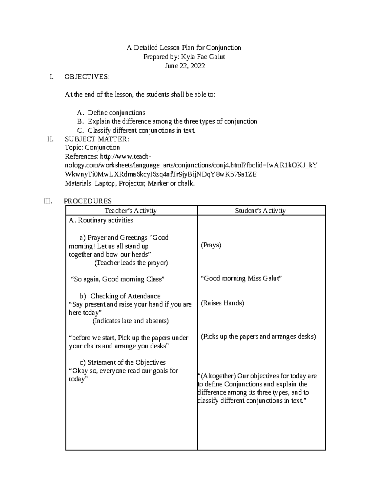 A-detailed-lesson-plan-for-conjunctionsdocx - Google Drive - A Detailed ...