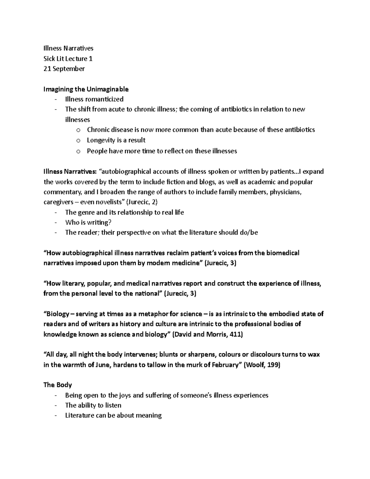 Sick Lit Lecture 1 - Prof. Sally Chivers - Illness Narratives Sick Lit ...