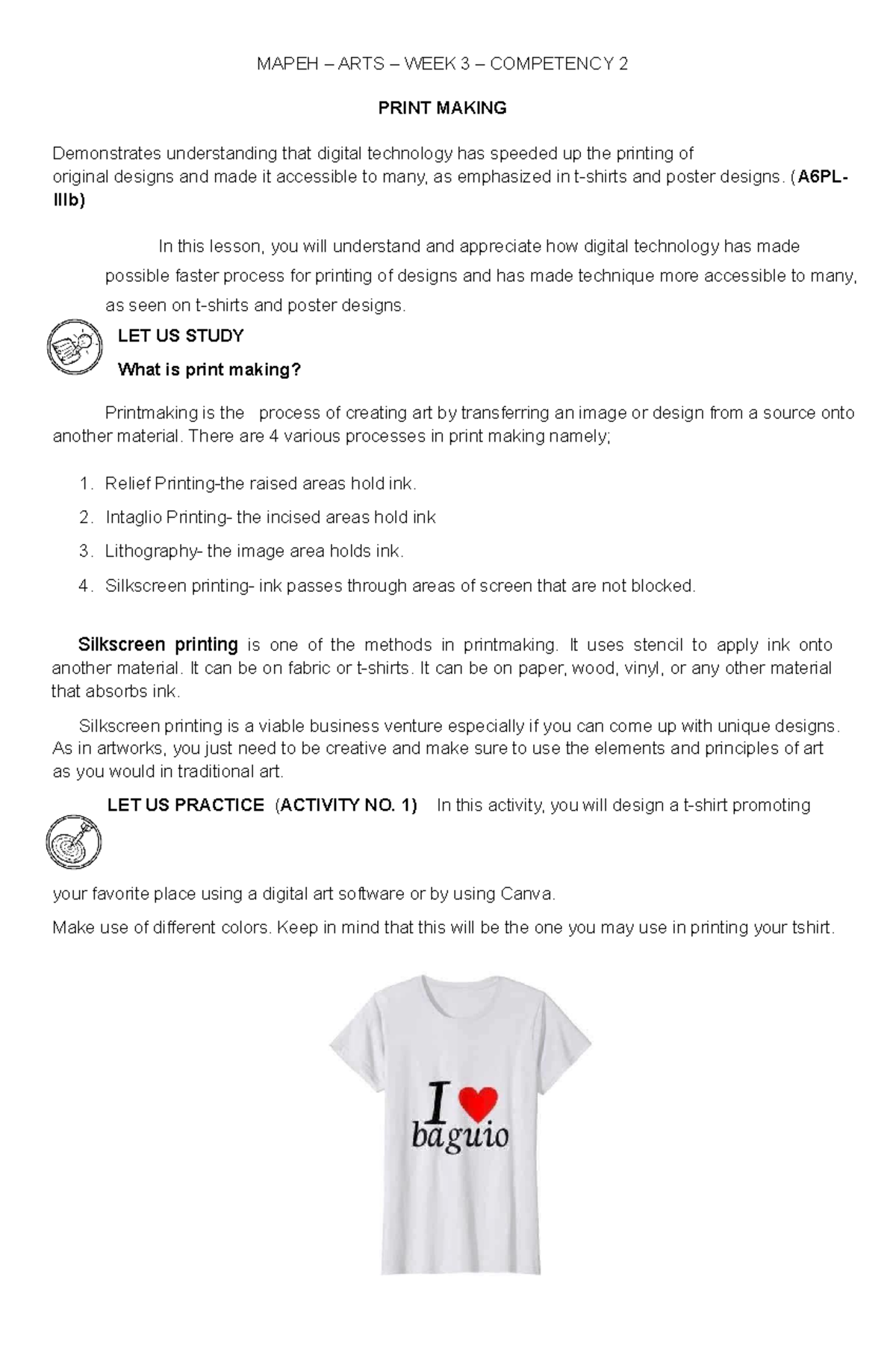 ARTS 3rd Quarter - Arts Periodical Test - MAPEH – ARTS – WEEK 3 ...