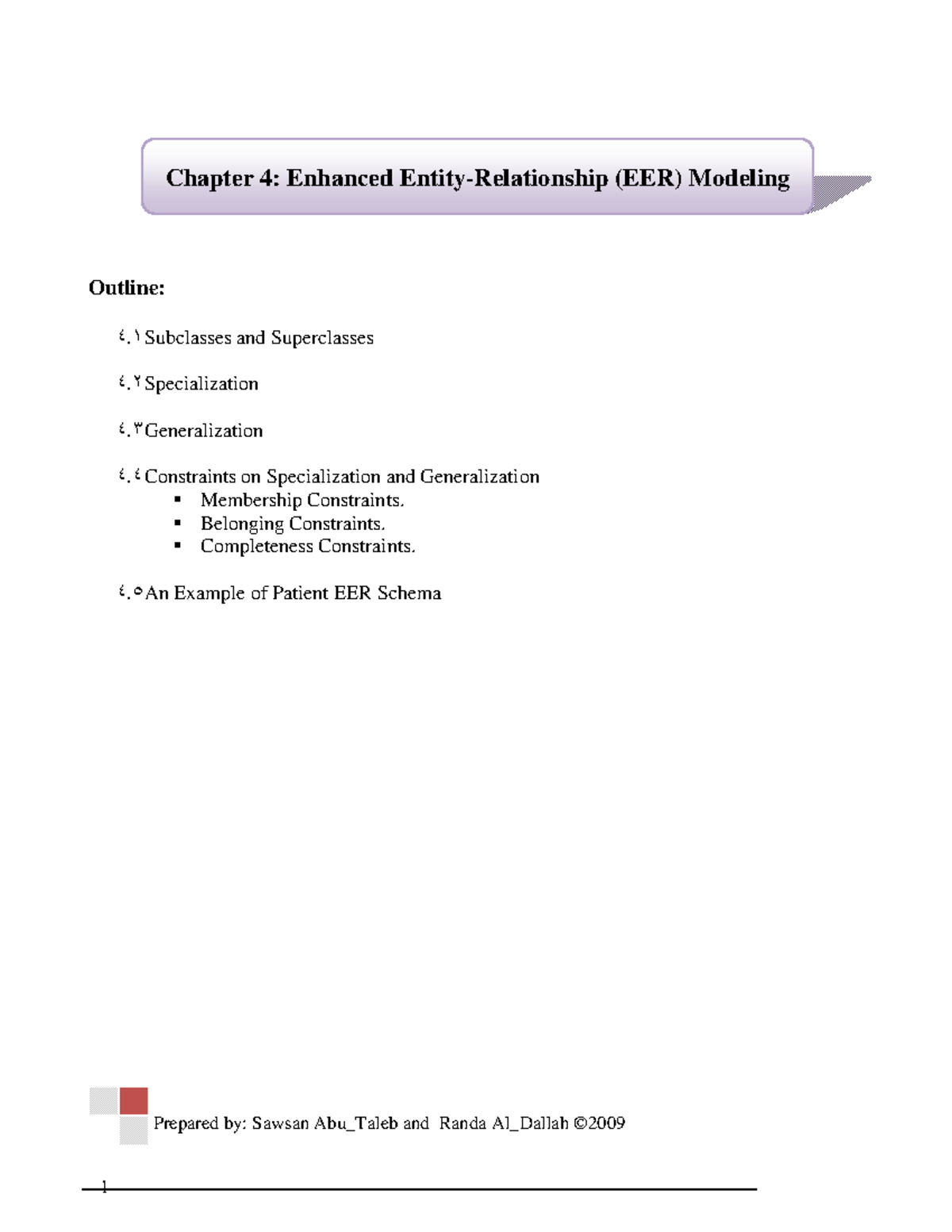 ch4-enhanced-entity-relationship-modeling-prepared-by-sawsan-abu