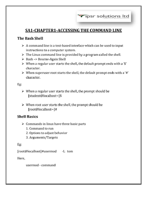 Chapter 4 Creating Viewing and Editing Text Files - linux - Studocu