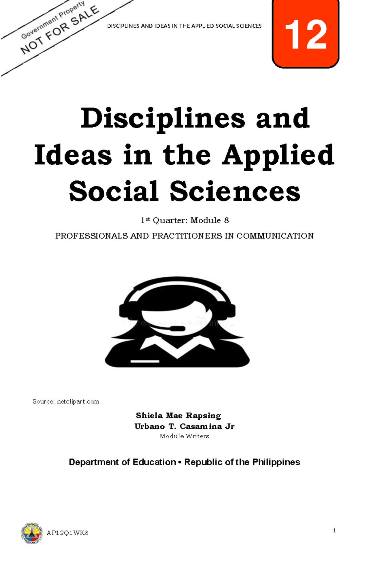 Diass Module 8 - Disciplines and Ideas in the Applied Social Sciences 1 ...