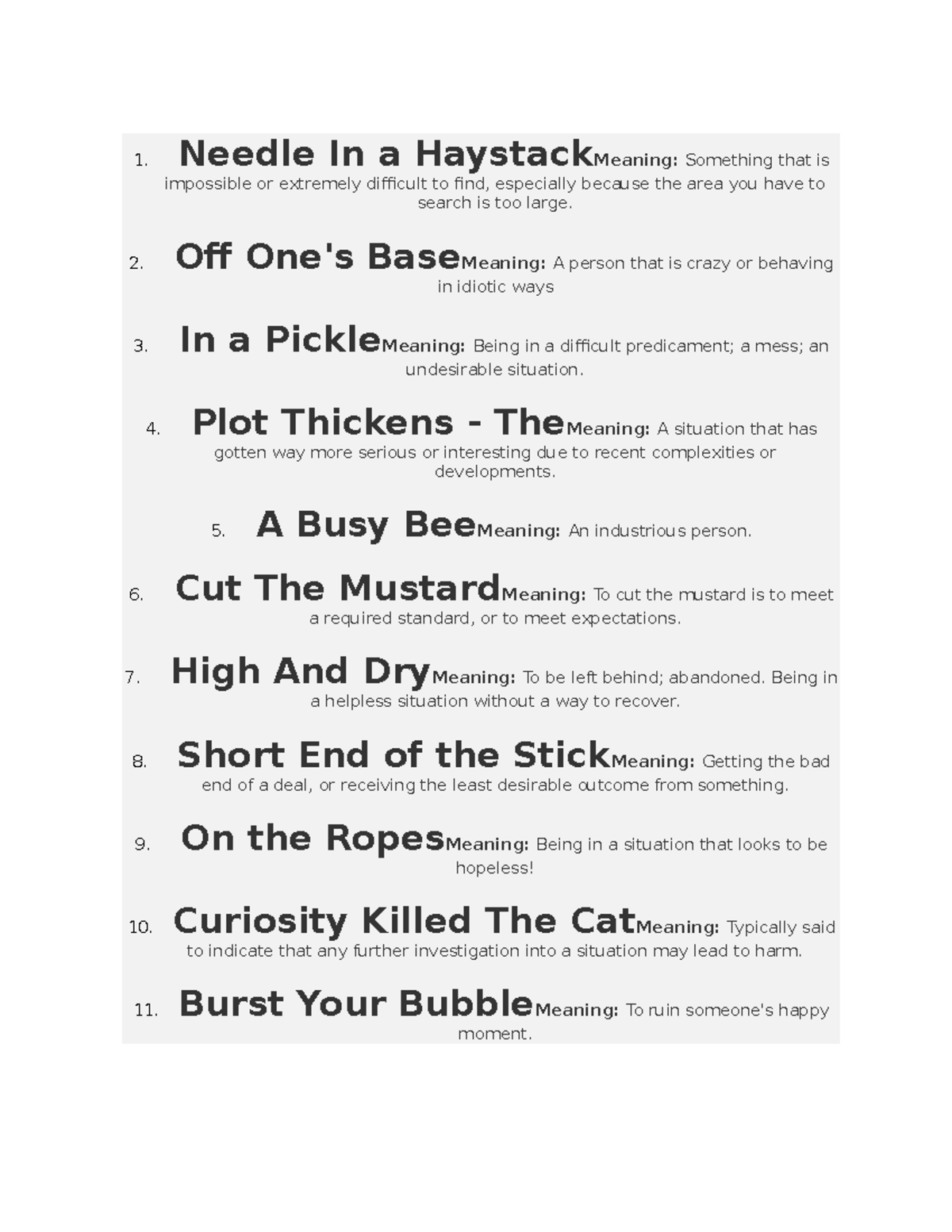 Needle In a Haystack Meaning - 1. Needle In a HaystackMeaning ...