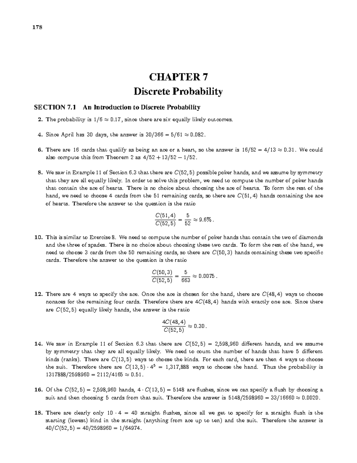 IRG Ch07 - solution of rosen's discrete mathematics - 178 CHAPTER 7 ...