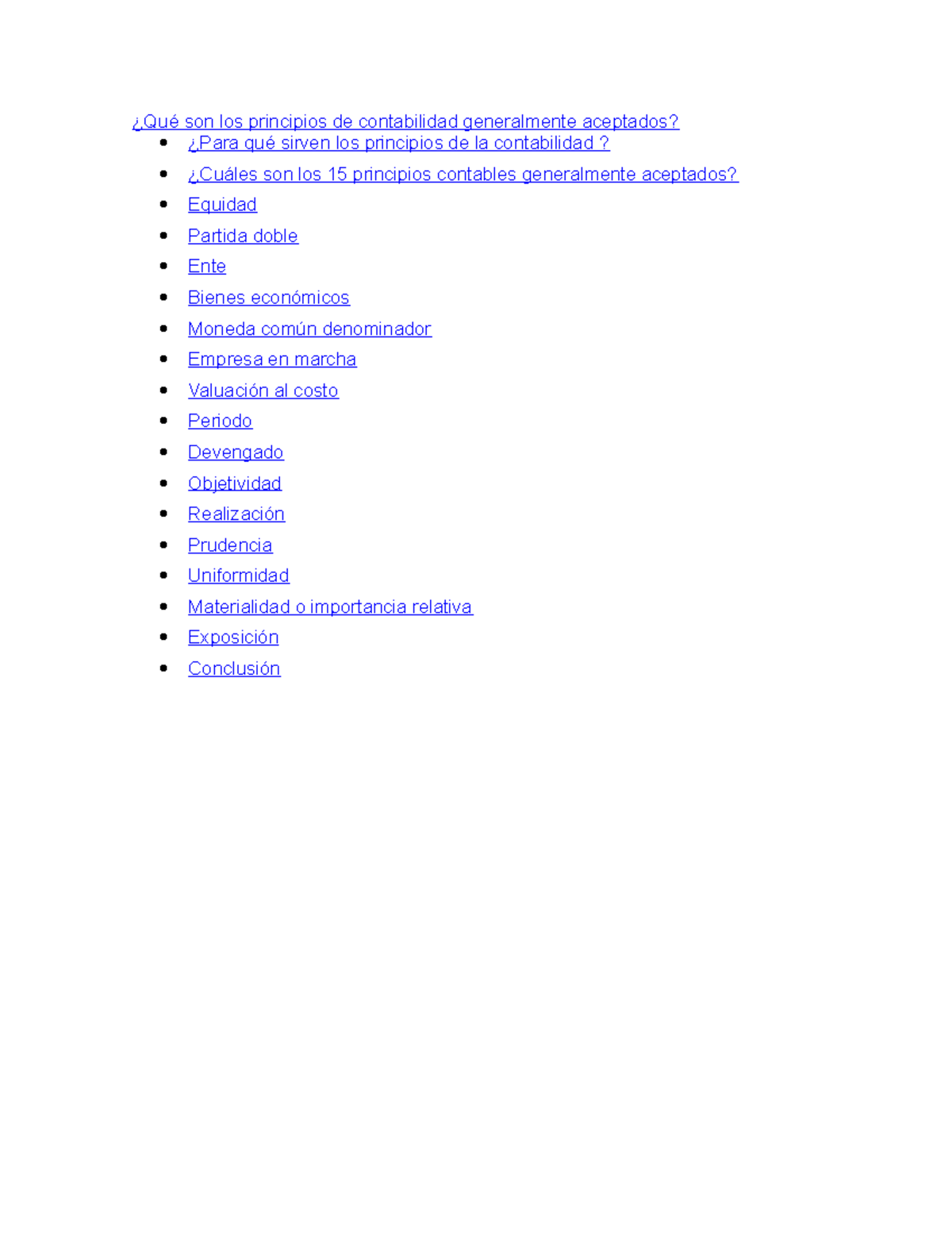 Qué son los principios de contabilidad generalmente aceptados - Equidad ...