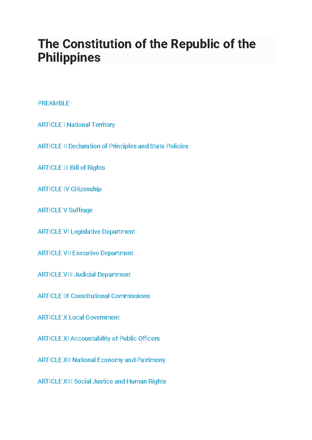 The 1987 Constitution - The Constitution of the Republic of the ...